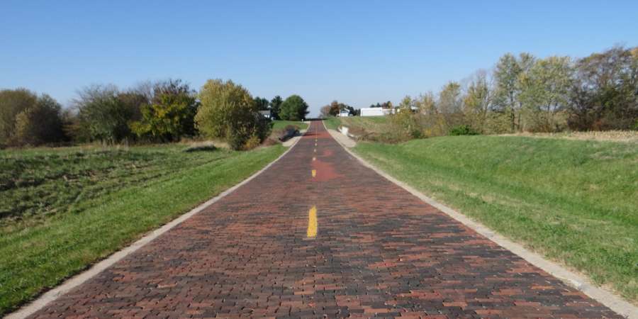 Original Historic Route 66 Brick Road | Enjoy Illinois